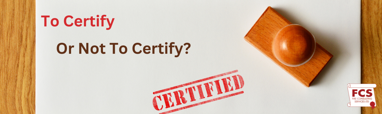 Our Building Needs an Integrated Test: To Certify or Not to Certify ...